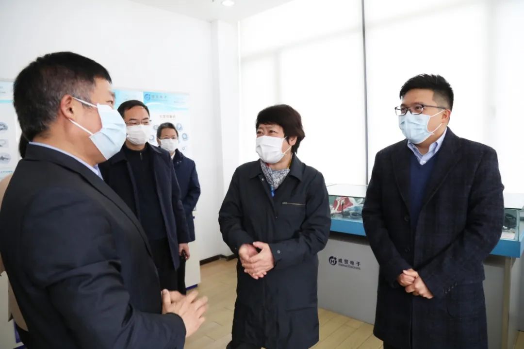 危中思变变危为机打赢疫情防控和经济社会发展双线战役赵惠琴走访威贸电子等企业 图片新闻 练塘镇 上海市青浦区人民政府